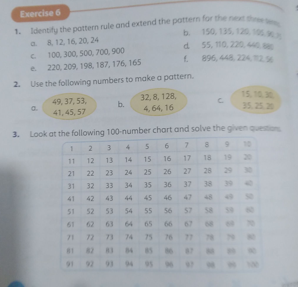1. Identify the pattern rule and extend the | StudyX