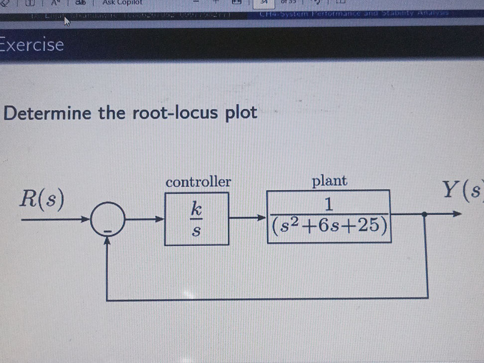 Determine the root-locus plot $R(s)$ ---\> | StudyX