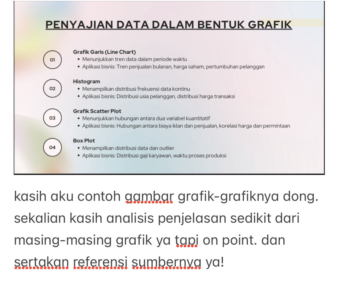 Grafik Garis (Line Chart) • Menunjukkan tren | StudyX