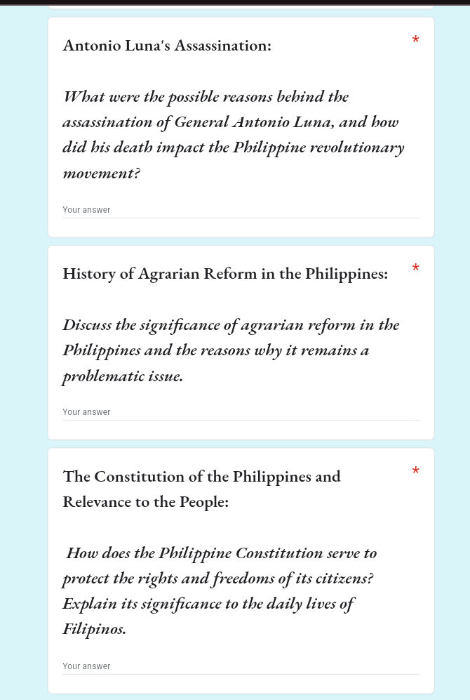 Antonio Luna's Assassination: What were the | StudyX