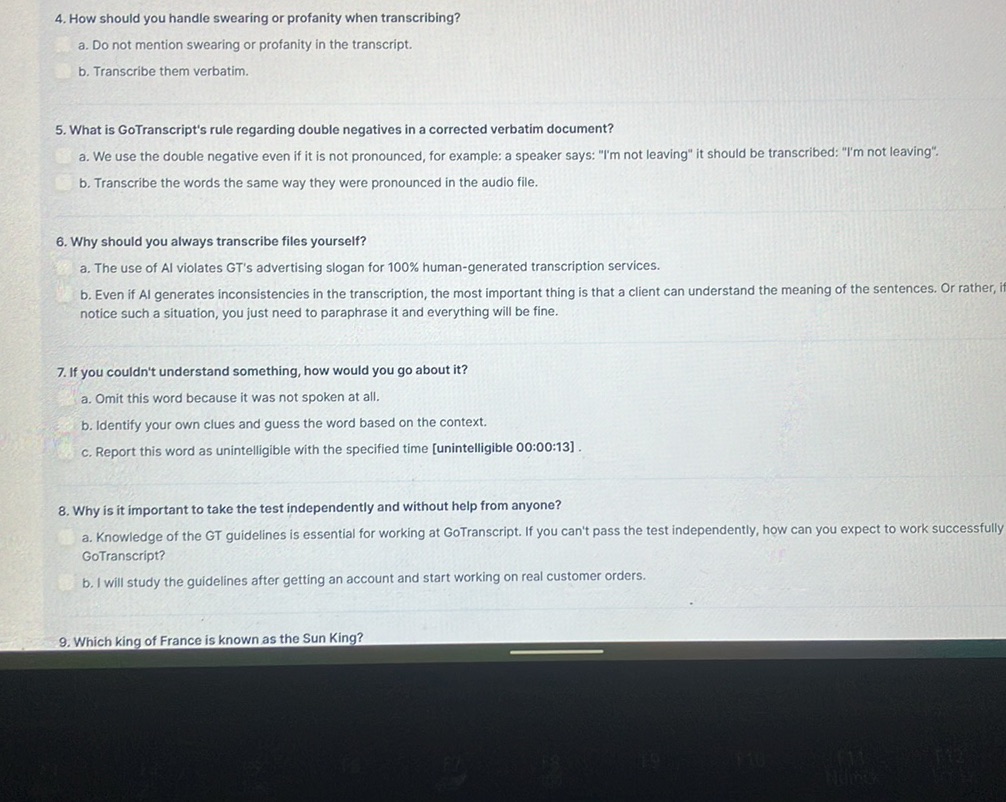 4. How should you handle swearing or | StudyX