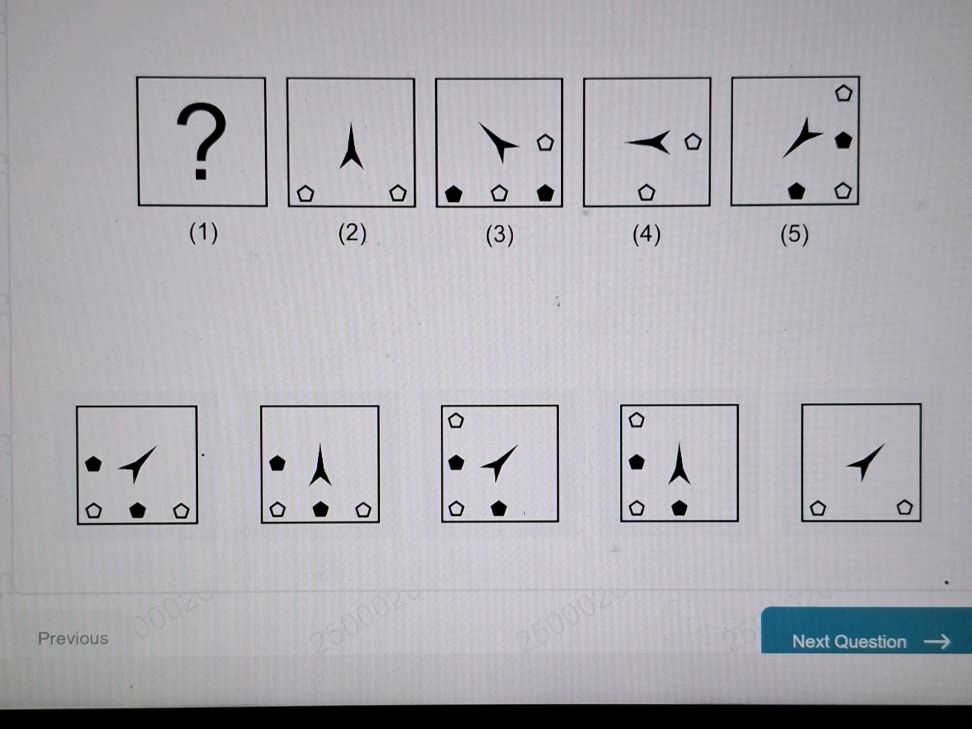 What is the missing figure? (1) ? (2) A | StudyX