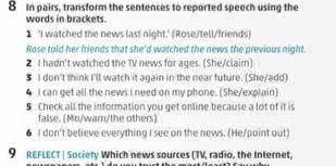 8 In pairs, transform the sentences to | StudyX