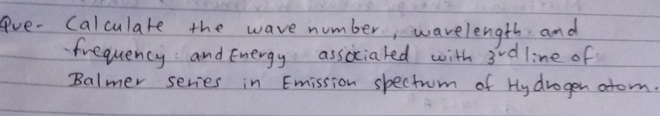 Calculate the wave number, wavelength, and | StudyX