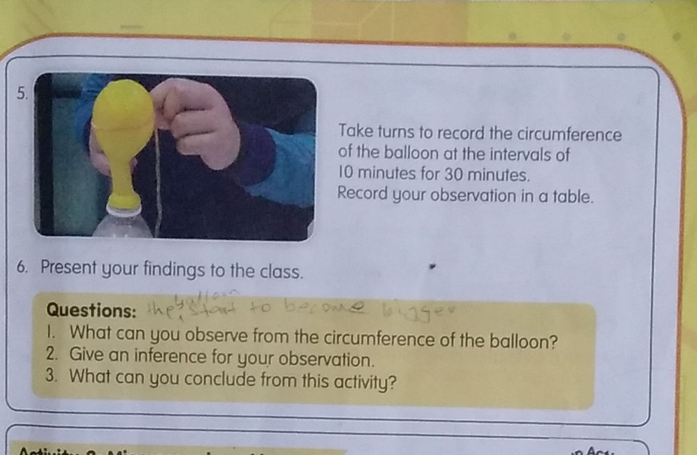 Questions: the balloon start to become | StudyX