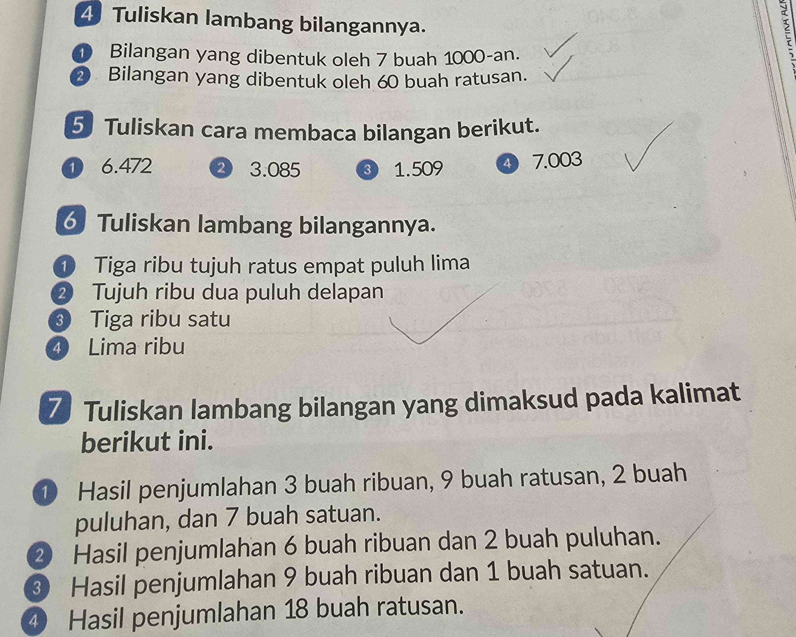 4 Tuliskan lambang bilangannya. 1 Bilangan | StudyX
