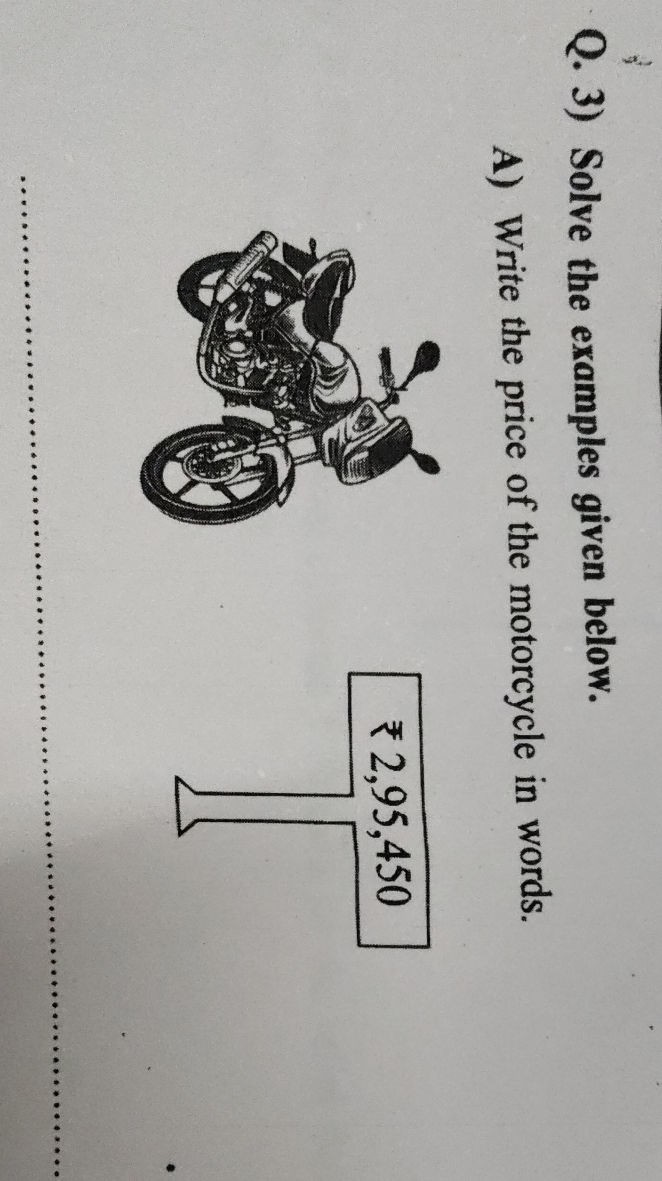 Q. 3) Solve the examples given below. A) | StudyX