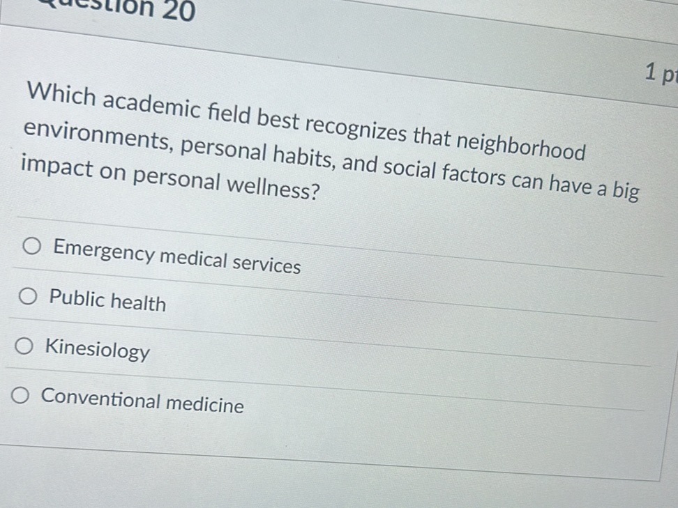 Which academic field best recognizes that | StudyX