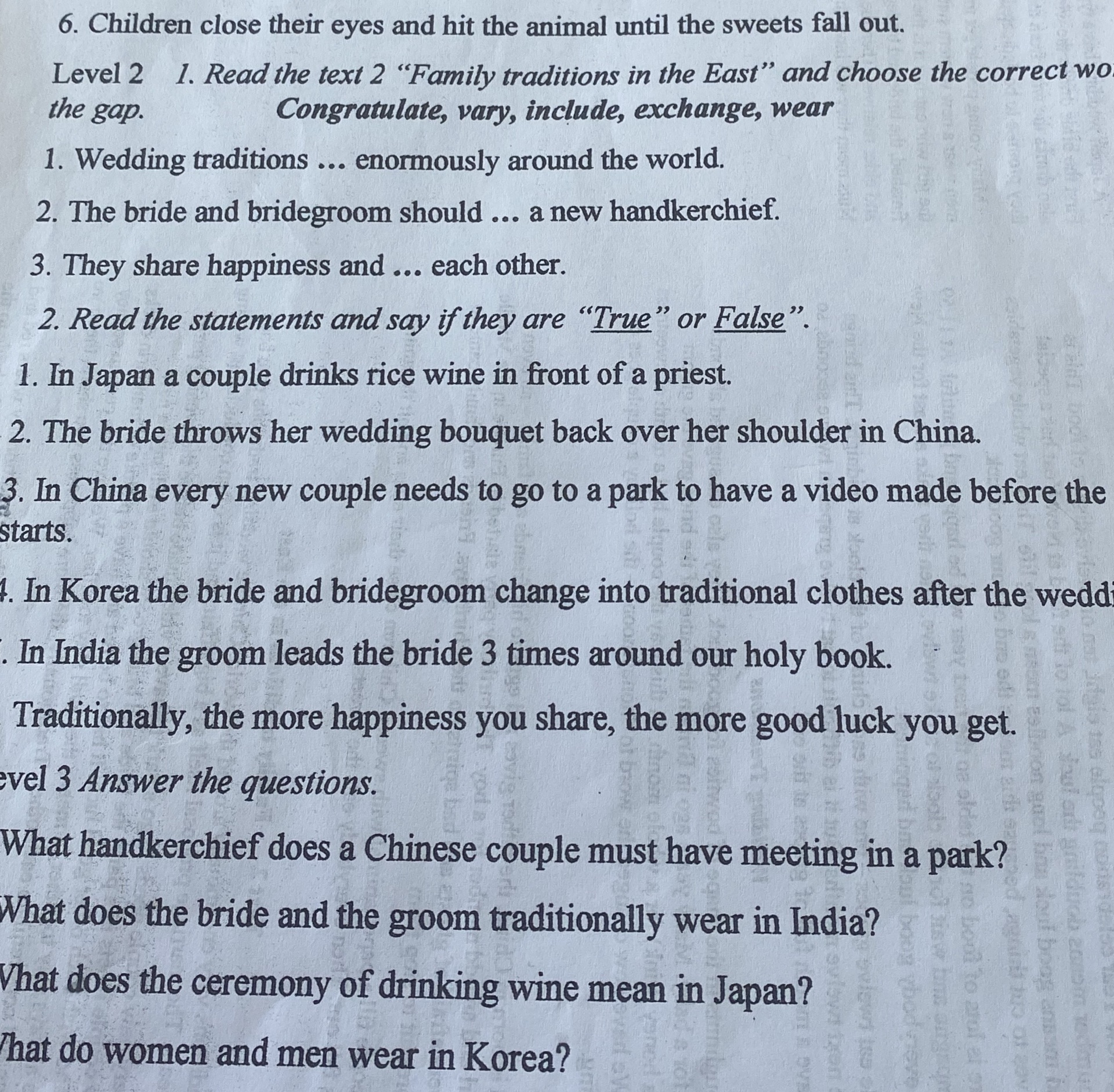 Level 2 1. Read the text 2 "Family | StudyX