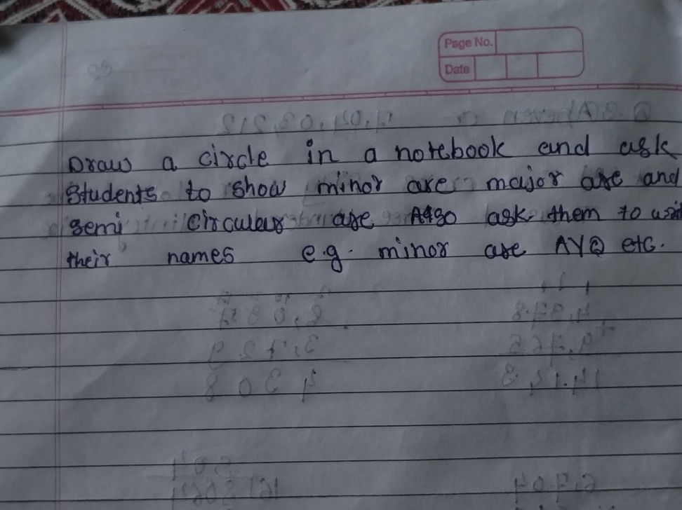 Draw a circle in a notebook and ask students | StudyX