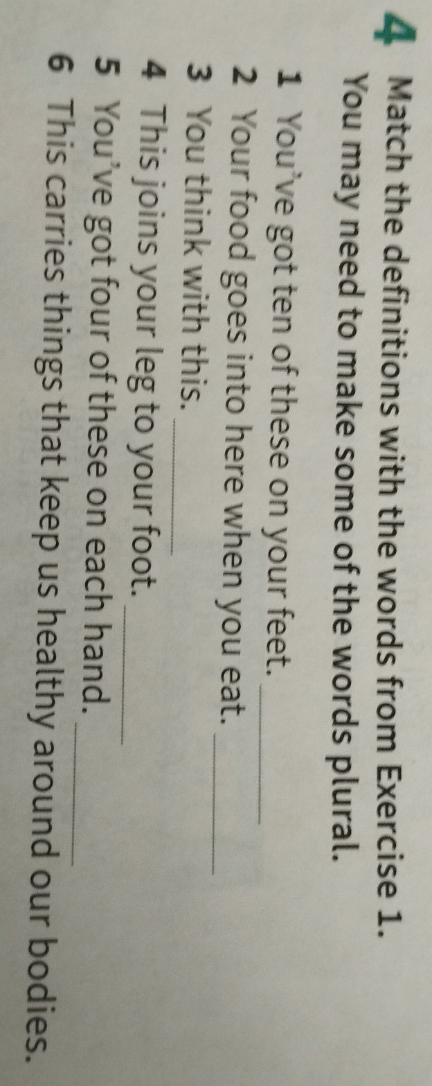 Match the definitions with the words from | StudyX