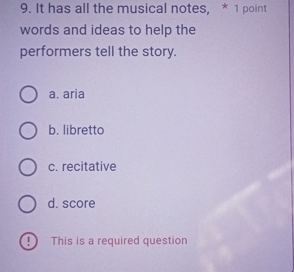9. It has all the musical notes, words and | StudyX