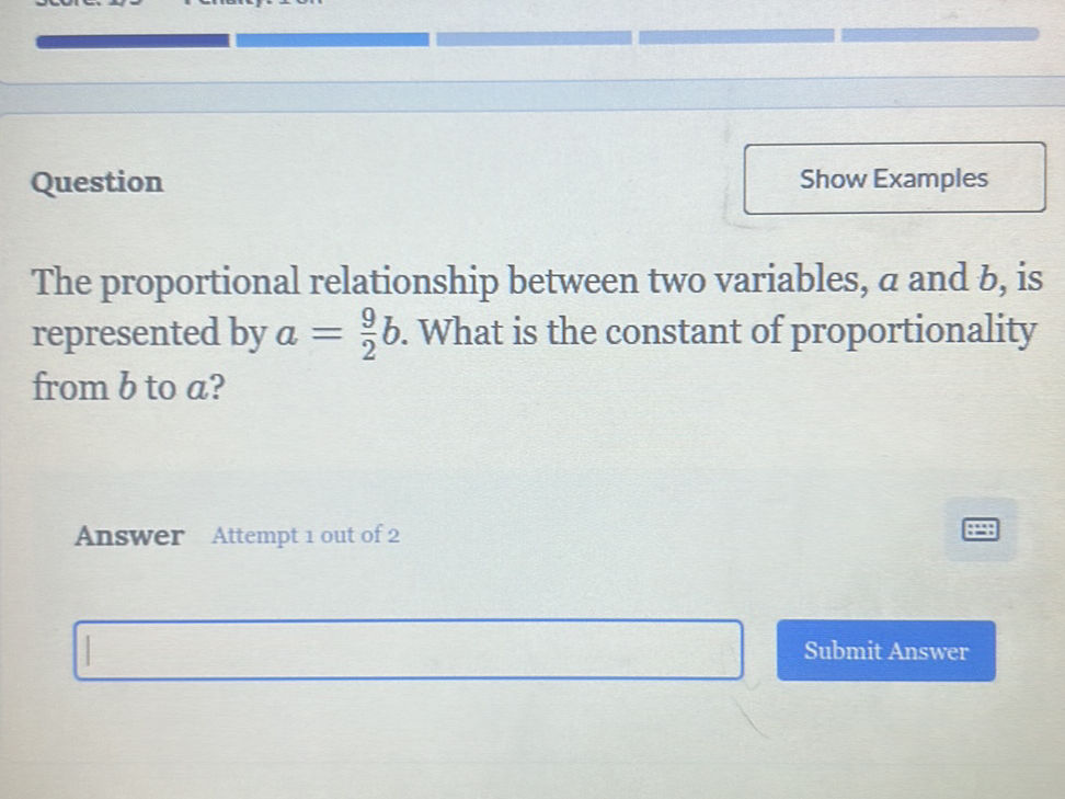 The proportional relationship between two | StudyX