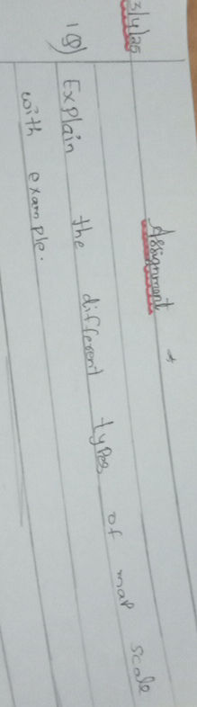 19) Explain the different types of map scale | StudyX