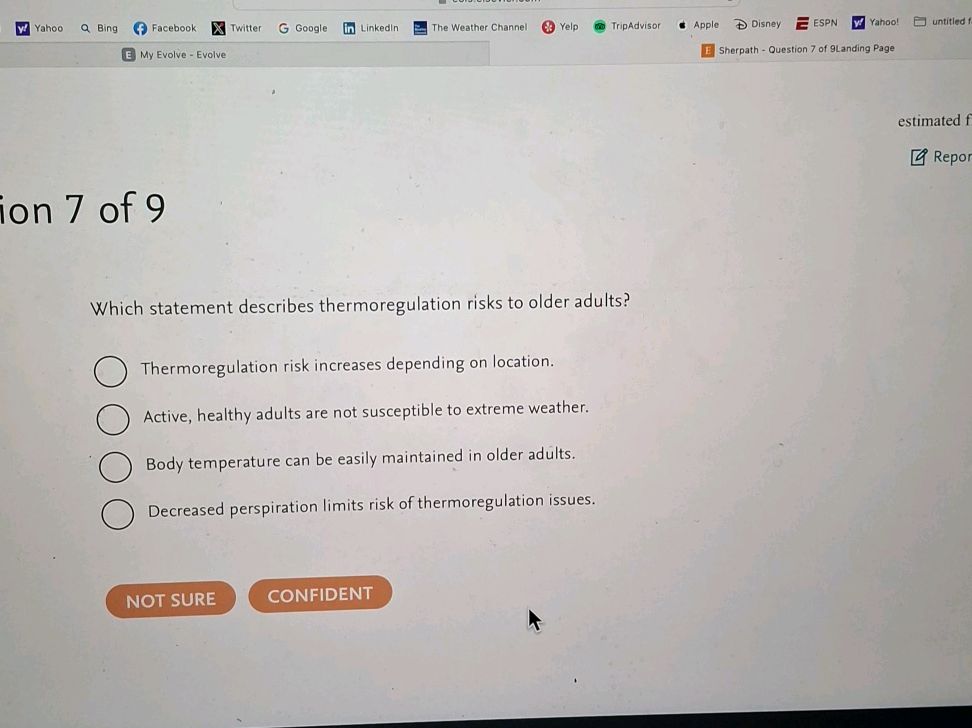 Which statement describes thermoregulation | StudyX