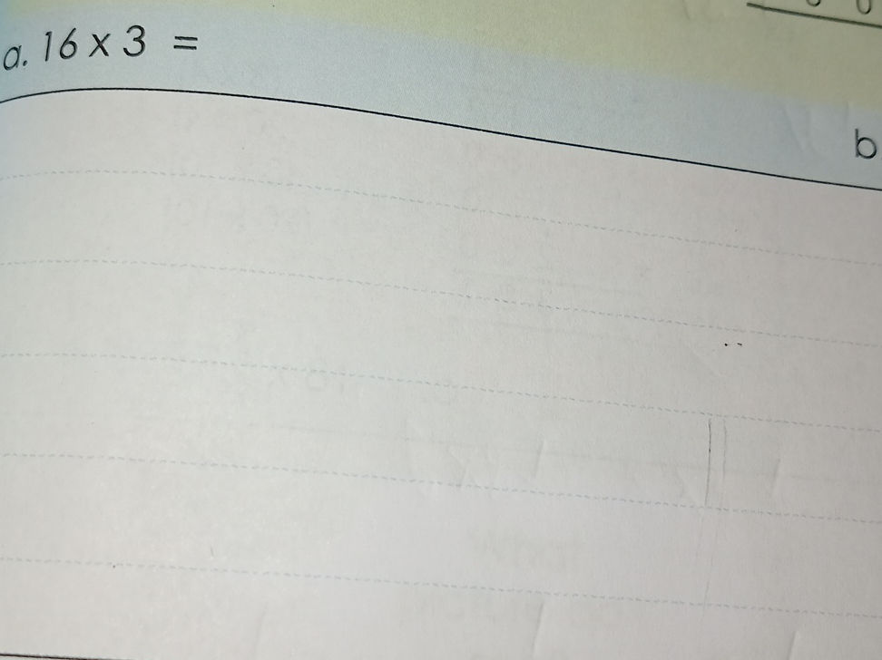 Multiplication problem: 16 x 3 | StudyX