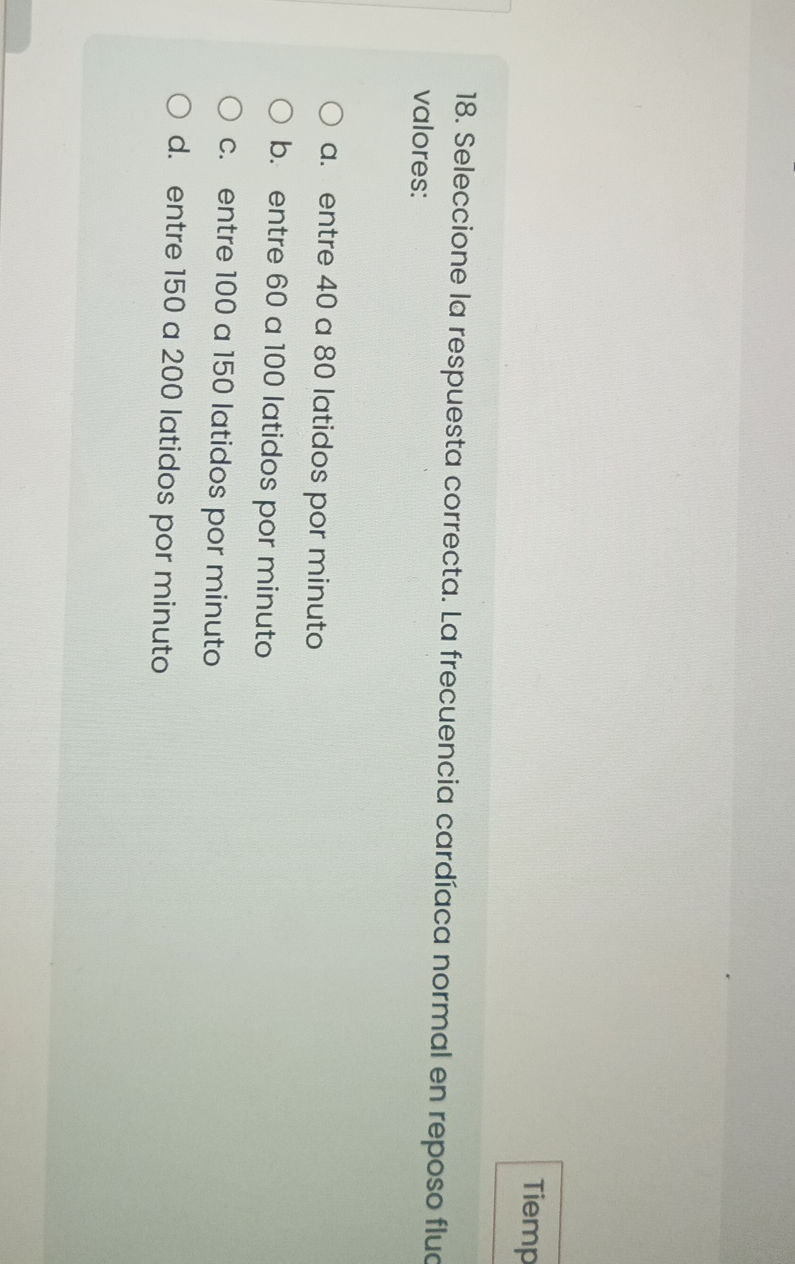 18. Seleccione la respuesta correcta. La | StudyX