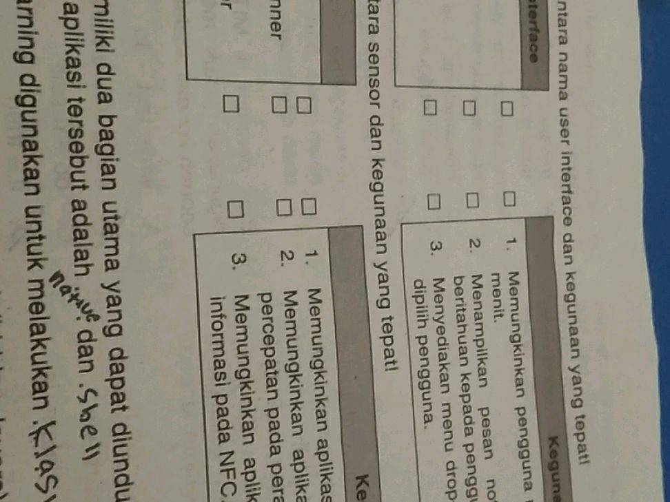 ntara nama user interface dan kegunaan yang | StudyX