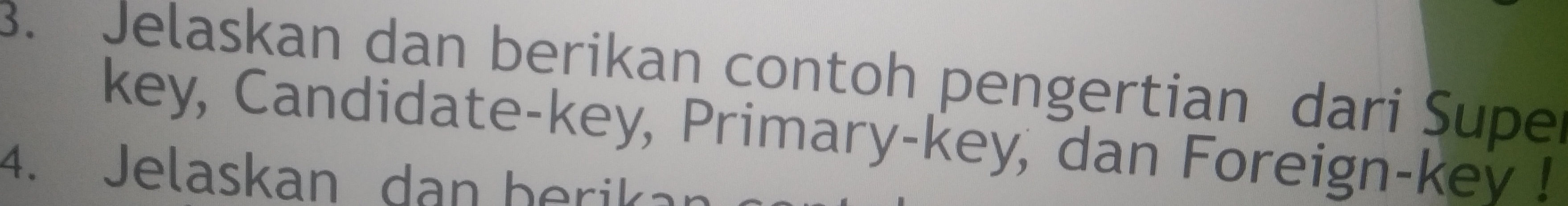 3. Jelaskan dan berikan contoh pengertian | StudyX
