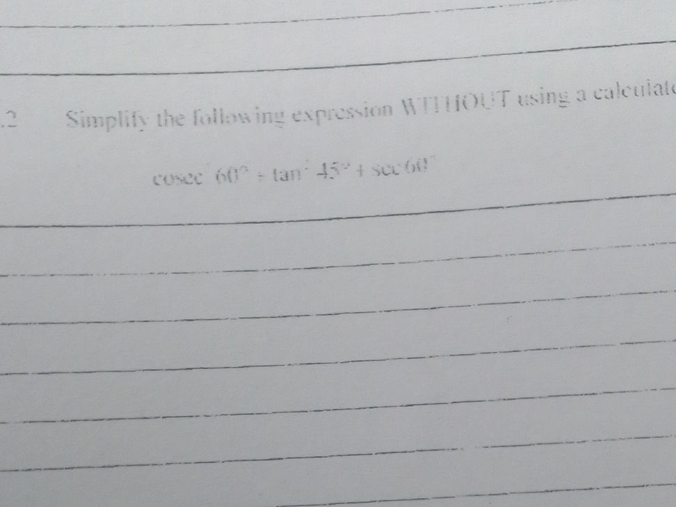 Simplify the following expression WITHOUT | StudyX