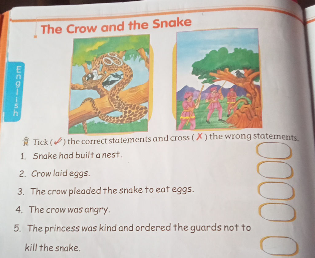 Tick ( ) the correct statements and cross | StudyX