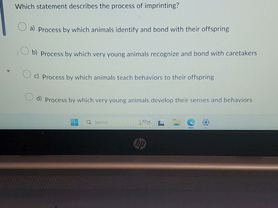Which statement describes the process of | StudyX