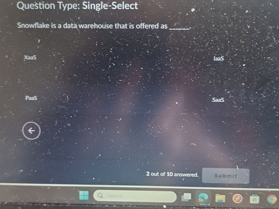Snowflake is a data warehouse that is | StudyX