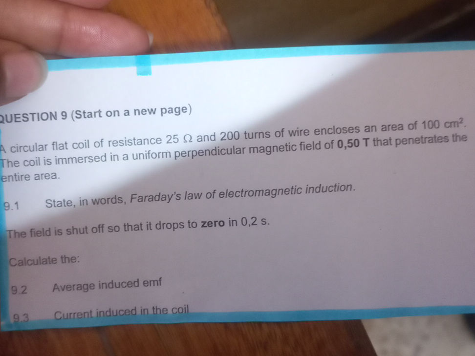 QUESTION 9 (Start on a new page) A circular | StudyX