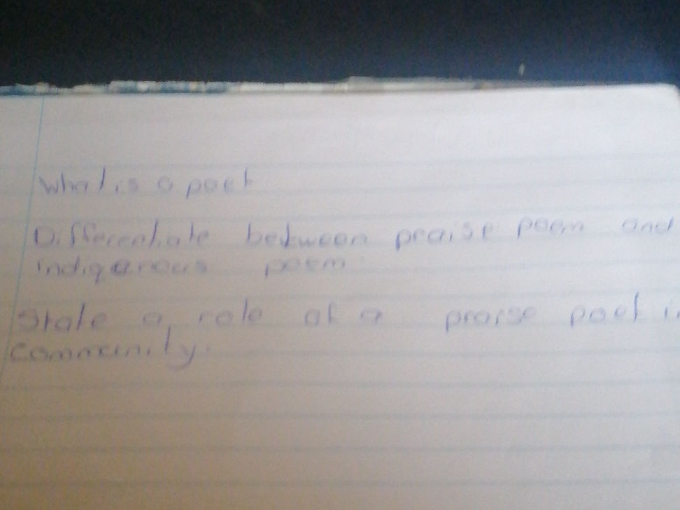 What is a poet? Differentiate between praise