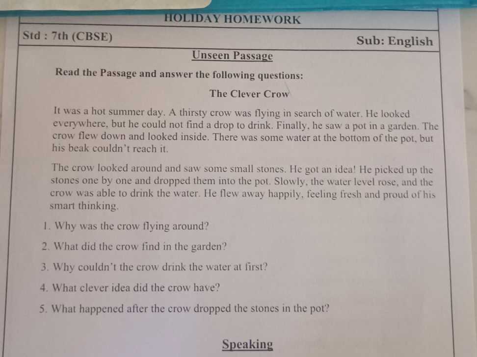 Read the Passage and answer the following | StudyX