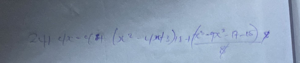 241 c/x - c(81 (x^2 - 4(x/3))15 - 1) / ((x^5