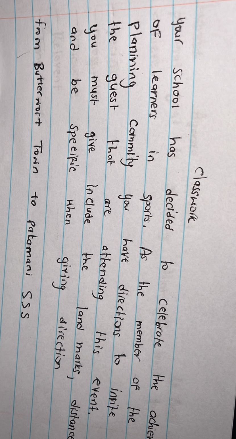Classwork Your School has decided to | StudyX