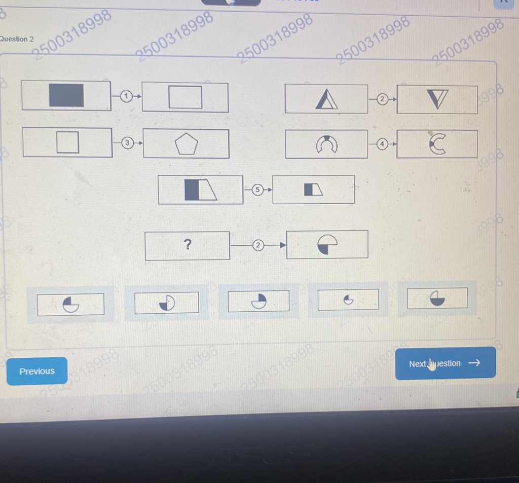 Identify the pattern and select the next | StudyX