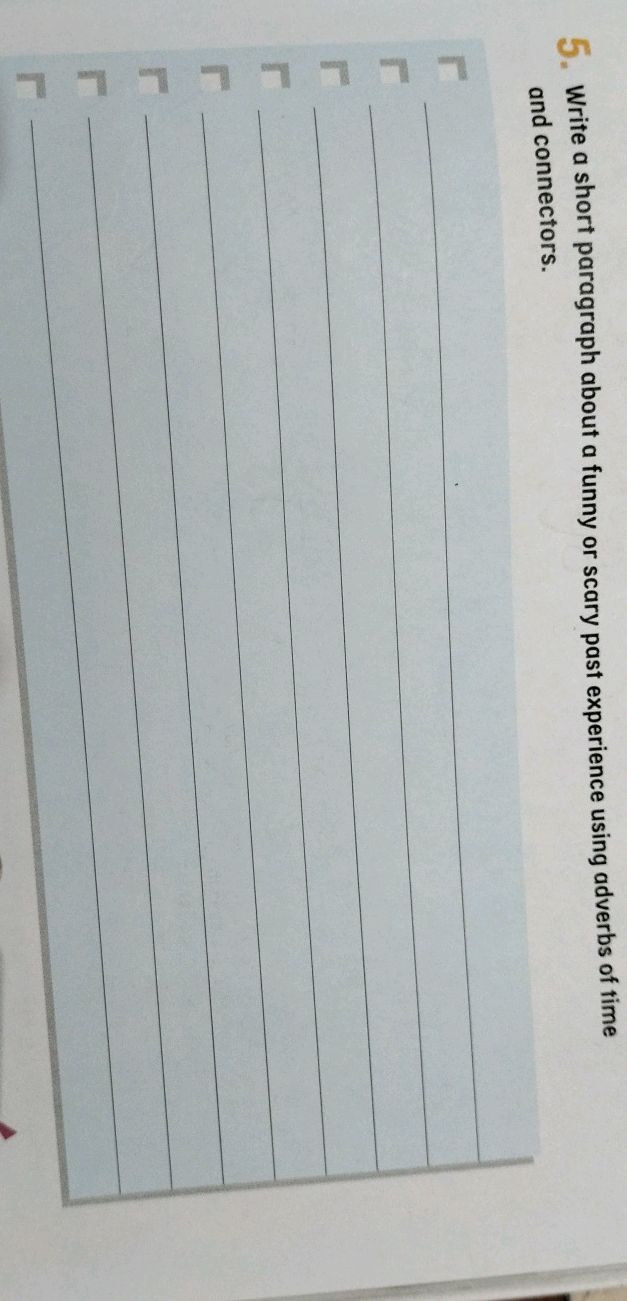 5. Write a short paragraph about a funny or | StudyX