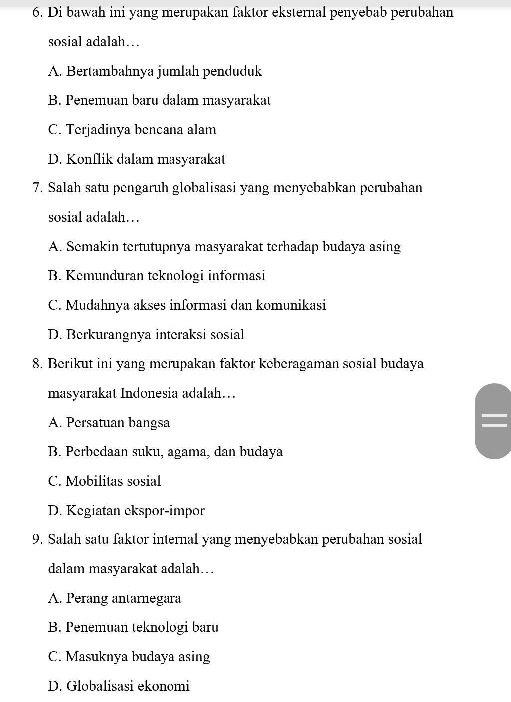 6. Di bawah ini yang merupakan faktor | StudyX