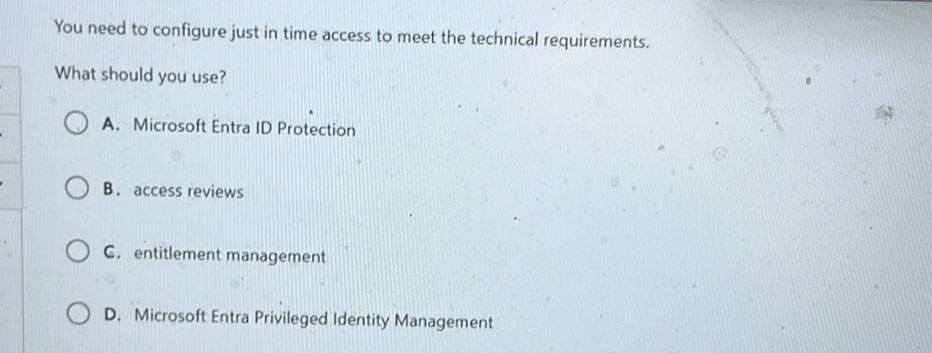 You need to configure just in time access to | StudyX