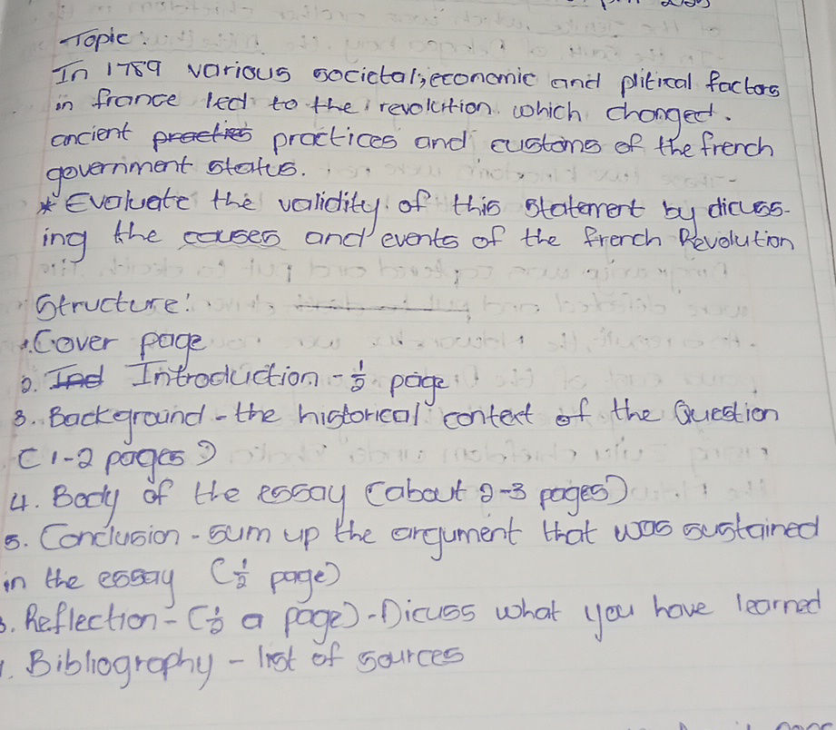 In 1789 various societal, economic and | StudyX