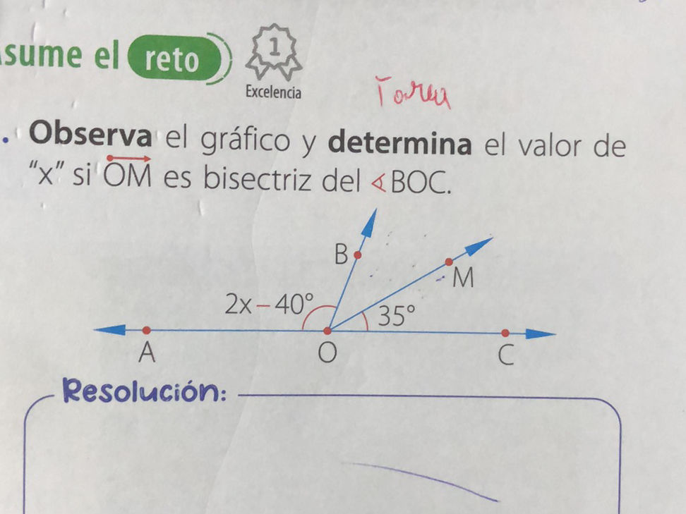 Observa el gráfico y determina el valor de | StudyX