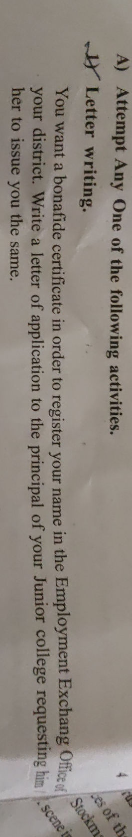 A) Attempt Any One of the following | StudyX