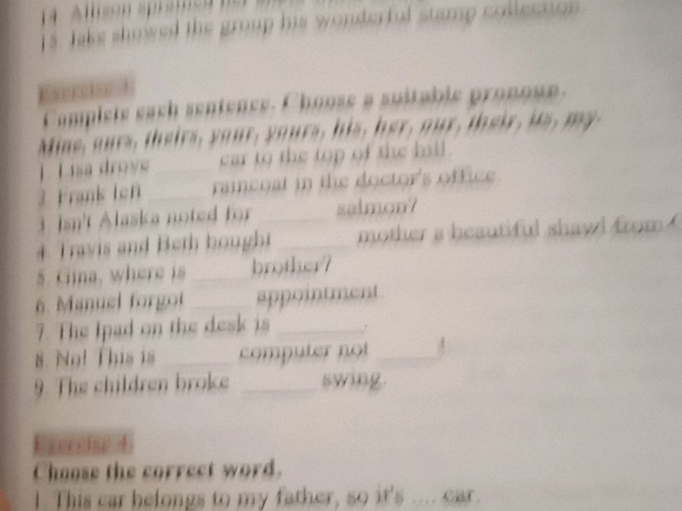 Complete each sentence. Choose a suitable | StudyX