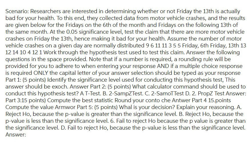 Scenario: Researchers are interested in | StudyX
