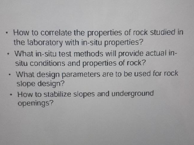 How to correlate the properties of rock | StudyX