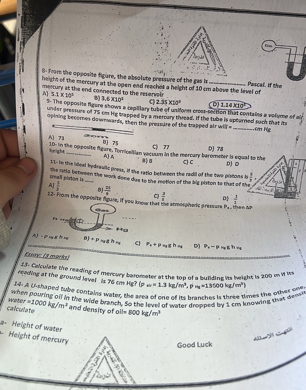8- From the opposite figure, the absolute | StudyX