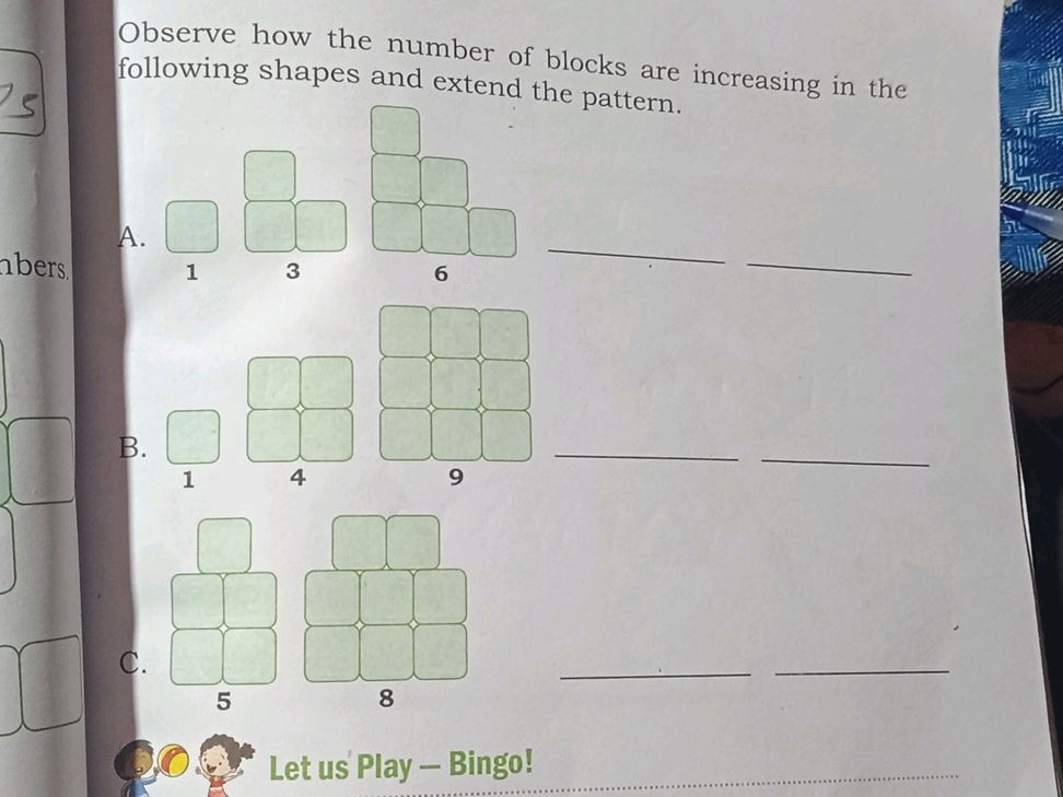 Observe how the number of blocks are | StudyX