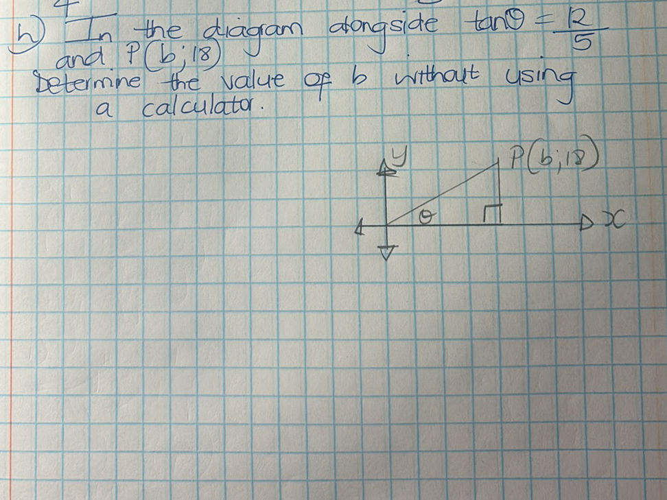 In the diagram alongside $ = {12}{5}$ and | StudyX