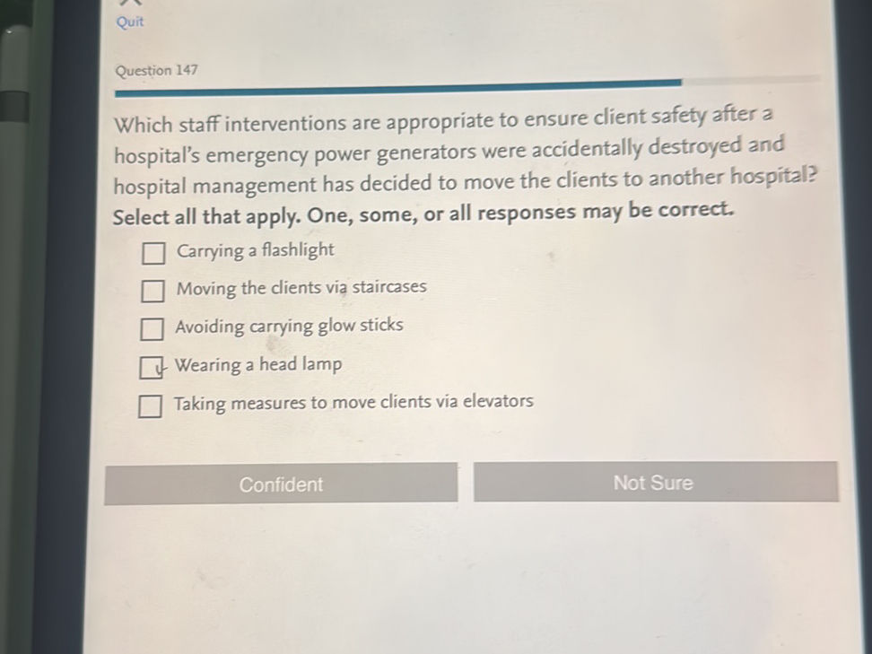 Which staff interventions are appropriate to | StudyX