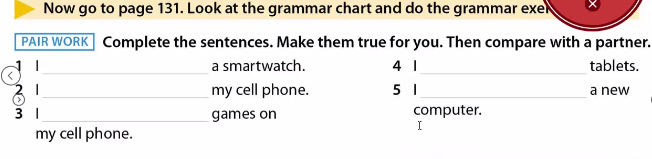 Complete the sentences. Make them true for | StudyX