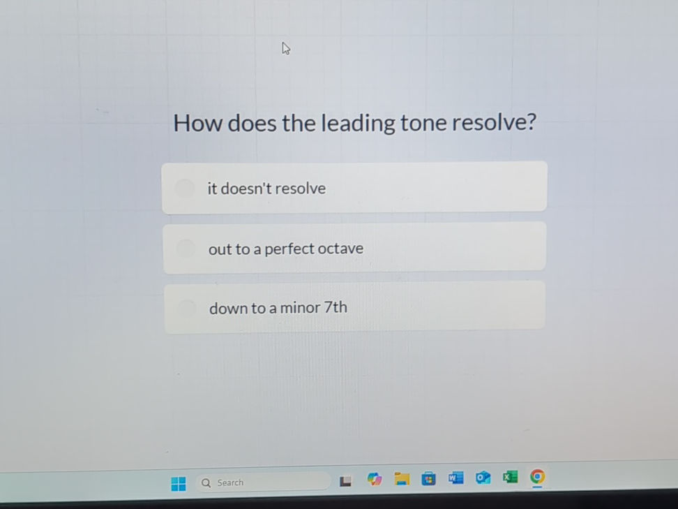 How does the leading tone resolve? it | StudyX