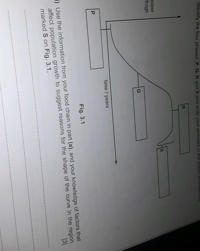 Identify the four phases, P, Q, R and S and | StudyX