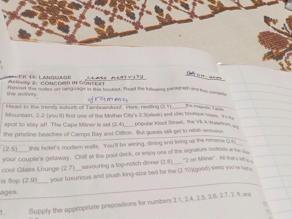 Revisit the notes on language in this | StudyX